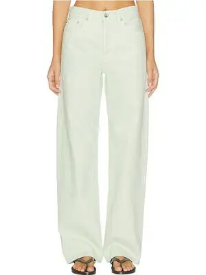 AGOLDE Arc Loose Wide Crop Jeans - Mint
