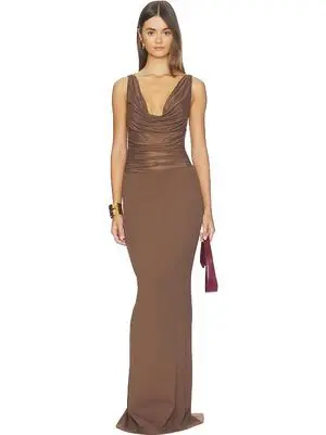 SEROYA Marla Dress - Brown