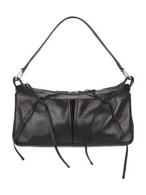 MARGESHERWOOD Ribbon Large Pochette Bag - Black
