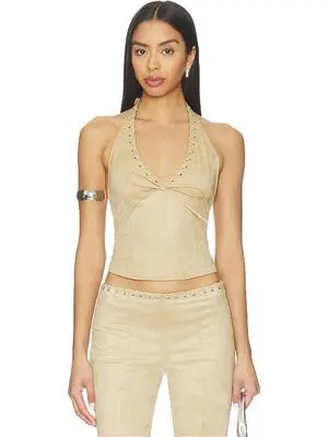 I.AM.GIA Zephyr Halter Top - Tan