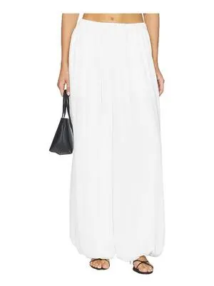 Tularosa Wide Leg Chiffon Pants - Ivory