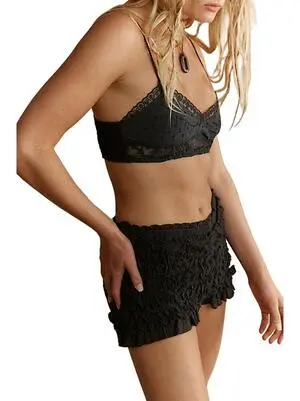 Free People Daylight Charm Bloomer Shorts - Anthracite