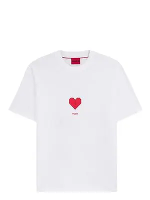 Hugo Logo-print Short-sleeve Cotton T-shirt - White