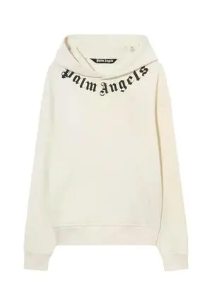 Palm Angels Logo Hoodie - Neutrals