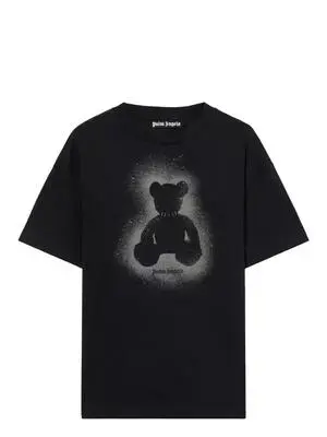 Palm Angels Spray Bear Graphic T-shirt - Black