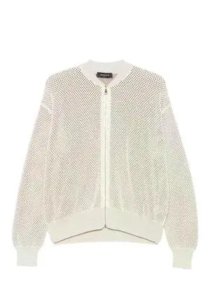 Fabiana Filippi Zip Net Cardigan - Neutrals