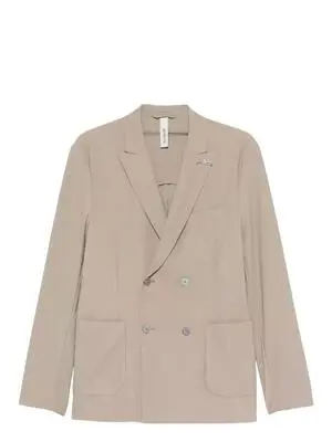 DISTRETTO 12 Active Double-breasted Jacket - Neutrals
