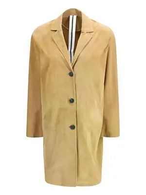 SWORD 6644 S.W.O.R.D 6.6.44 Suede Button Coat Neutrals