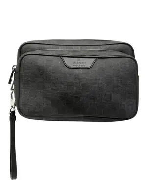 Gucci Gg Supreme Clutch Bag - Black