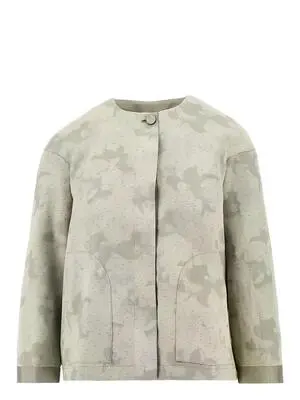 Emporio Armani Camouflage-print Jacket - Grey