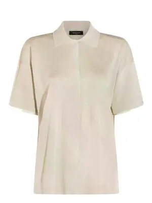 Fabiana Filippi Collared Short-sleeve Top - Neutrals
