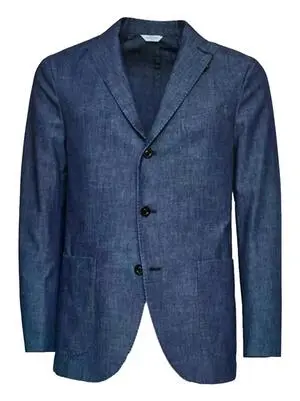 Boglioli Buttoned Blazer - Blue
