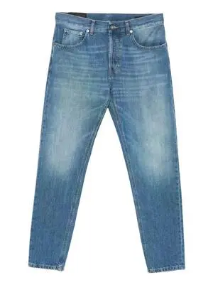 DONDUP Faded Straight Leg Jeans - Blue