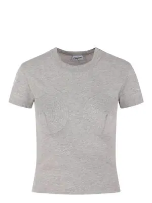 Vaquera Stitched T-shirt - Grey