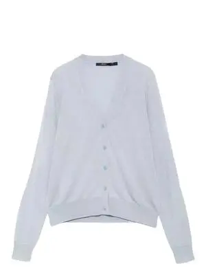 Seventy V-neck Buttoned Cardigan - Blue