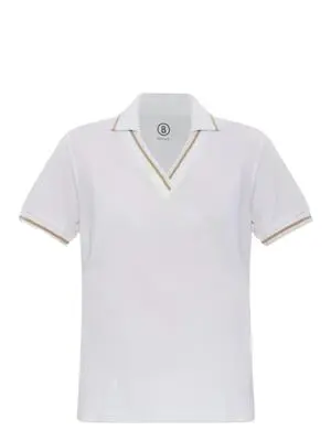 Bogner Jula Striped V-neck T-shirt - White