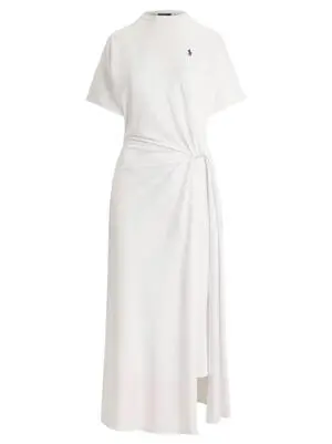 Polo Ralph Lauren Twist-detail T-shirt Dress - White