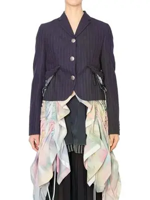 Kolor Pinstripe Blazer - Blue