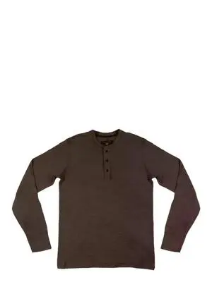 Rag & Bone Henley Crew-neck T-shirt - Brown