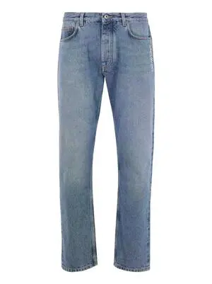 Off-White Logo Jeans - Blue
