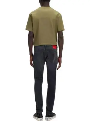 Hugo Whiskering Effect Jeans - Blue