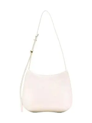 Jacquemus Embossed-detail Shoulder Bag - White