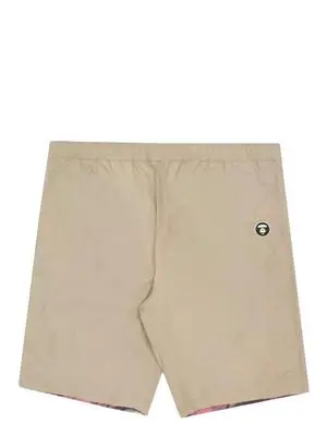 AAPE BY *A BATHING APE Logo Shorts - Neutrals