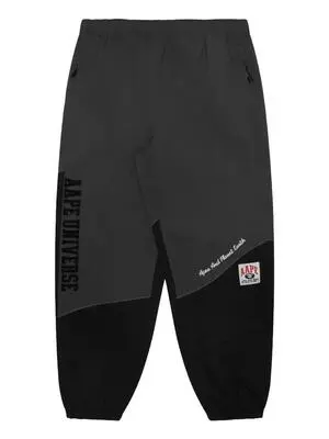 AAPE BY *A BATHING APE Colourblock Logo Track Pants - Grey