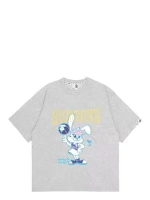 AAPE BY *A BATHING APE Graphic Print T-shirt - Grey