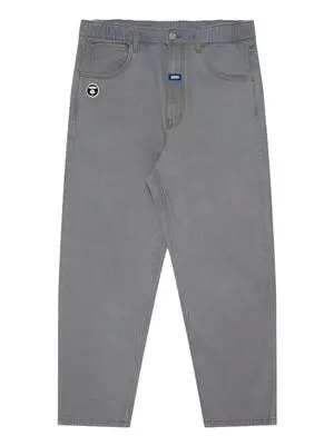 AAPE BY *A BATHING APE Moonface Patch Jeans - Grey