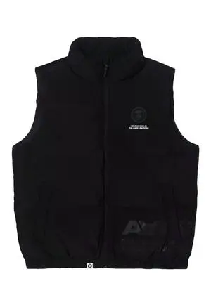 AAPE BY *A BATHING APE Moonface Patch Gilet - Black