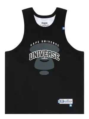 AAPE BY *A BATHING APE Reversible Basketball Tank Top - Black