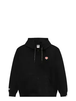 AAPE BY *A BATHING APE Heart Moonface Zip-up Hoodie - Black
