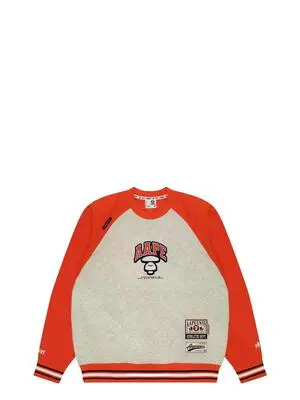 AAPE BY *A BATHING APE Moonface Patch-embellishments Sweatshirt - Orange