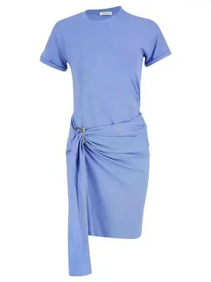 FERRAGAMO Ring-detail Mini Dress - Purple