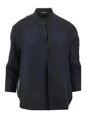 Emporio Armani Logo Detail Shirt - Blue