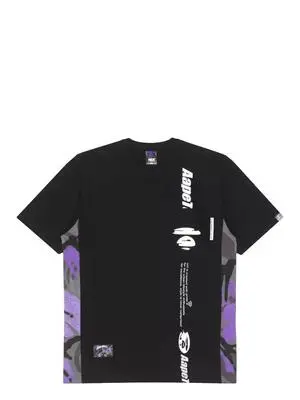 AAPE BY *A BATHING APE Moonface Camouflage T-shirt - Black