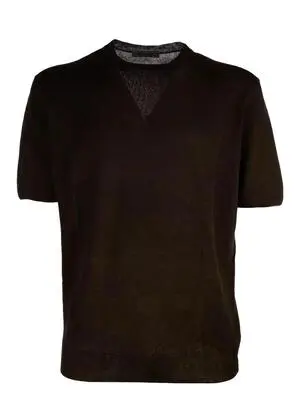 Corneliani Fine-knit T-shirt - Brown