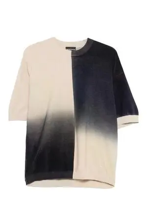 Emporio Armani Colourblock Short-sleeve T-shirt - Neutrals