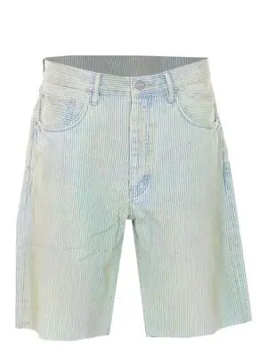 PURPLE BRAND P059 Hickory Distressed-effect Shorts - Blue