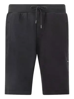 Paul & Shark Elasticated-waistband Track Shorts - Black