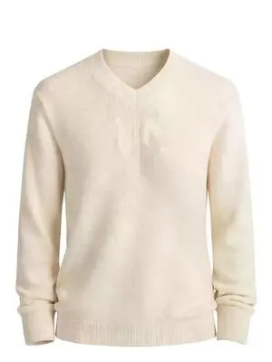 Vince V-neck Long Sleeve Sweater - Neutrals