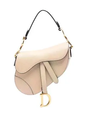 Dior 2019 Mini Grained Calfskin Saddle Bag - Brown
