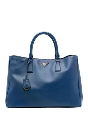 Prada Large Saffiano Lux Galleria Satchel - Blue