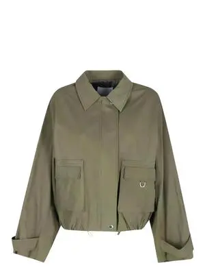 ISABELLE BLANCHE Flap-Pocket Jacket Green