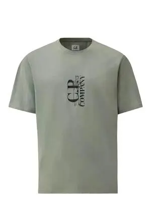 C.P. COMPANY 30/1 Jersey Short-sleeve Printed T-shirt - Blue