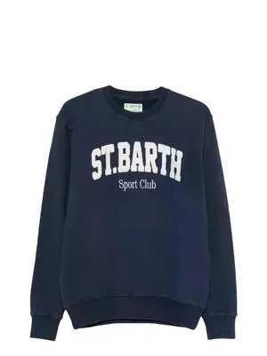 MC2 SAINT BARTH Ponza Lettering Sweatshirt - Blue