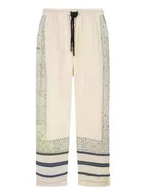 BAZISZT Talilo Drawstring Trousers - Neutrals