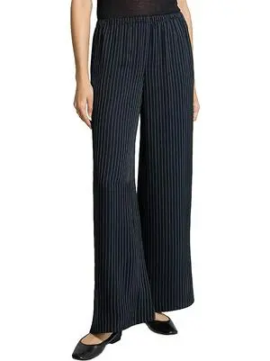 Theory Straight Leg Pull On Pants - Black Multi