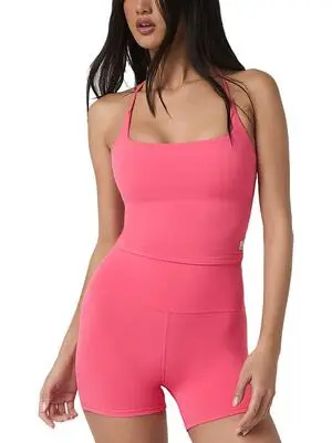 Vuori Allthefeels Strappy Back Tank Top - Sunset Pink